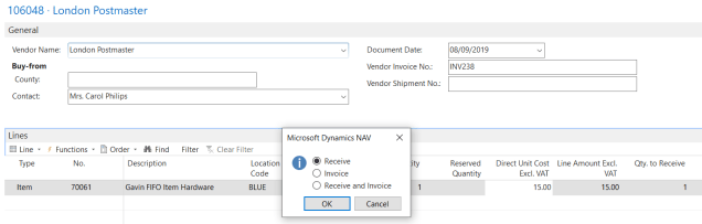 Dynamics NAV \ Business Central – Expected Costing with Purchasing ...