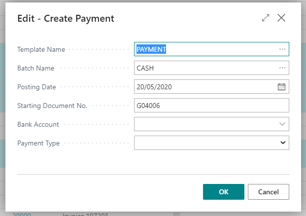 Dynamics 365 Business Central – Create Payments quickly and easily in ...