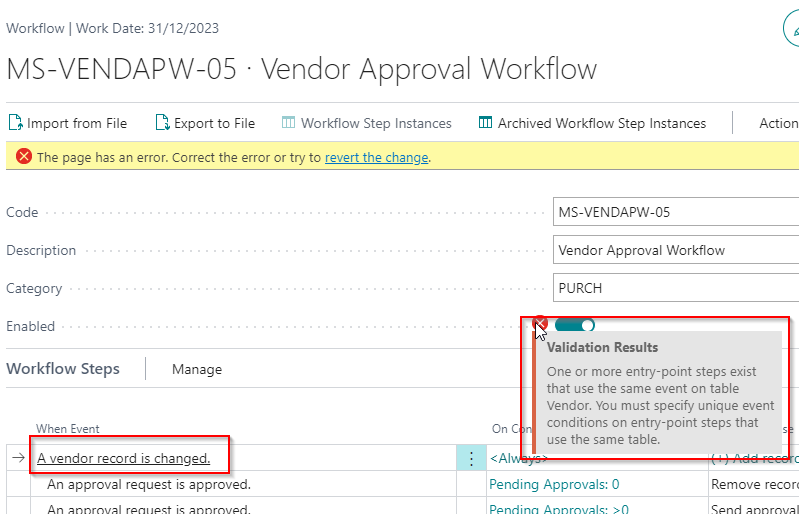 Dynamics 365 Business Central – A method to Force Approval of New ...