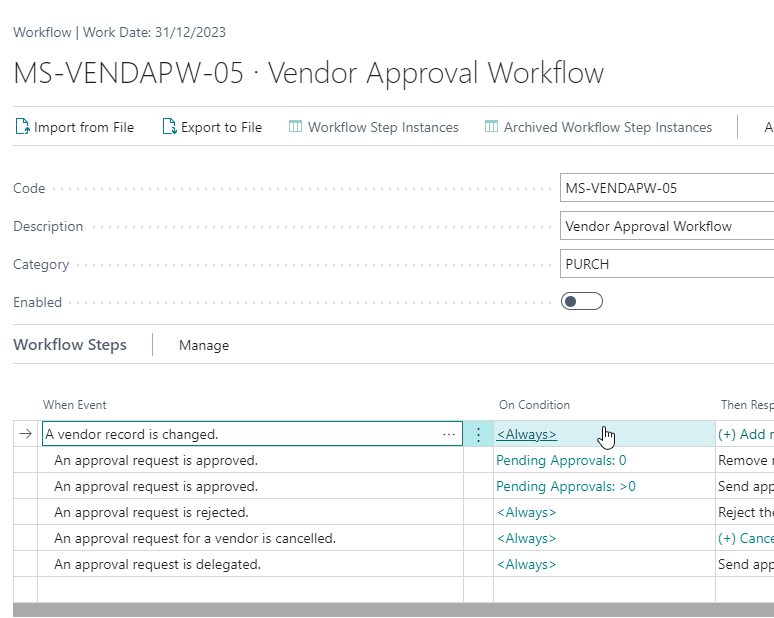 Dynamics 365 Business Central – A method to Force Approval of New ...