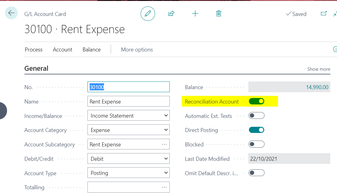 Dynamics 365 Business Central – How to use the Reconciliation Account ...