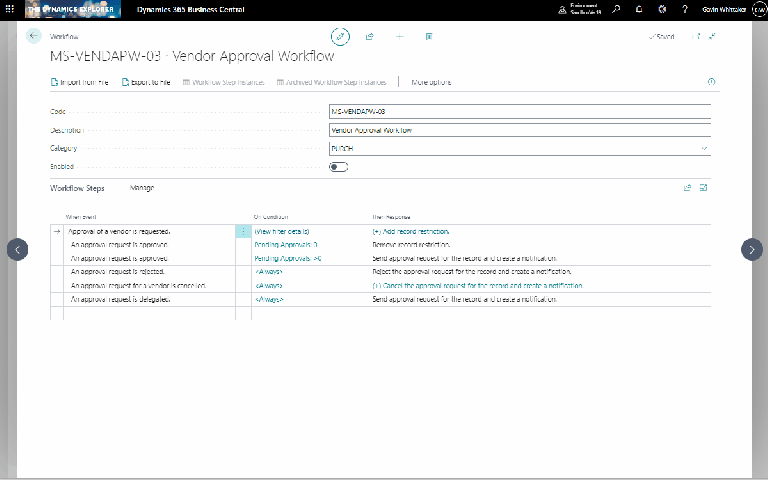 Dynamics 365 Business Central – How to create a workflow that only ...