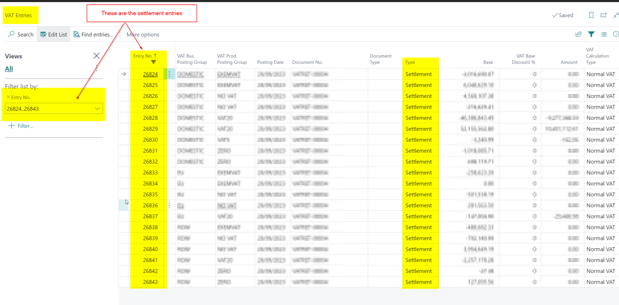 Dynamics 365 Business Central – How to quickly find the VAT entries ...