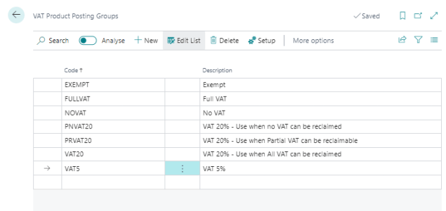 Dynamics 365 Business Central – Configuring Partial Exemption VAT using ...