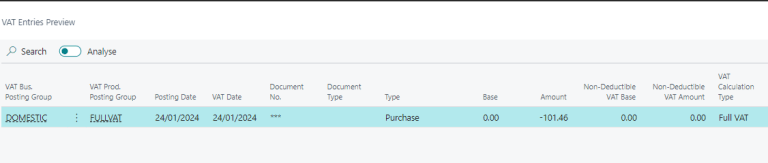 Dynamics 365 Business Central – Configuring Partial Exemption VAT using ...