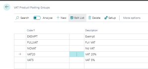 Dynamics 365 Business Central – Configuring Partial Exemption VAT using ...