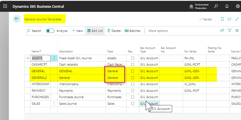 Dynamics 365 Business Central – Why do I have the popup “General ...