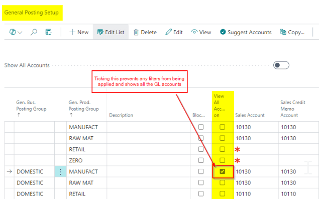 Dynamics 365 Business Central – Why can’t I see all of the General ...
