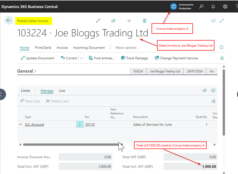 Dynamics 365 Business Central – How to post a Payment in one company and apply to an invoice in ...